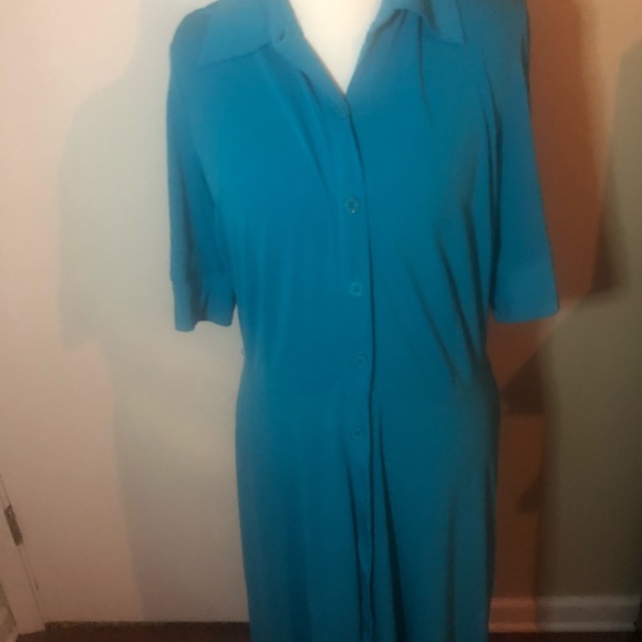 Dresses | Plus Size Turquoise Collar Dress | Poshmark